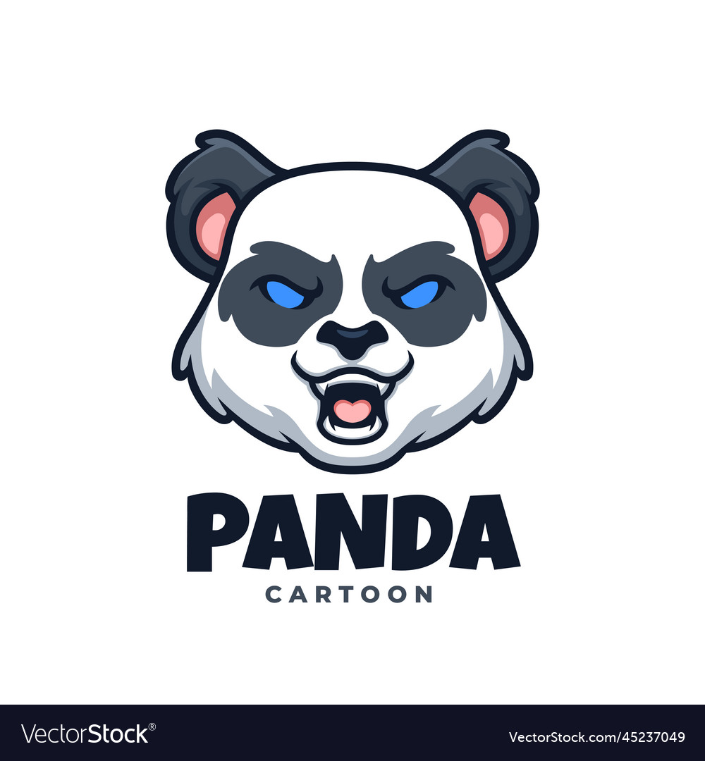 Panda mascot logo Royalty Free Vector Image - VectorStock