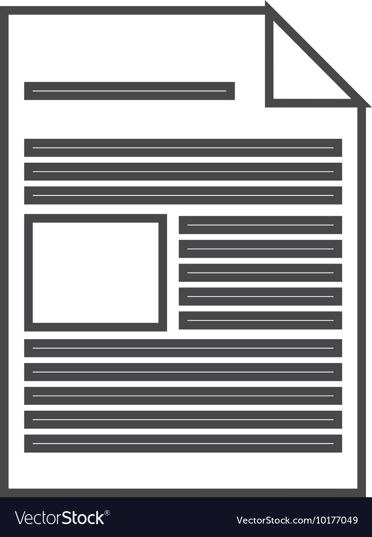 Single document icon Royalty Free Vector Image