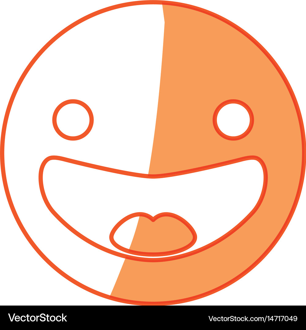 Smile emoticon symbol Royalty Free Vector Image