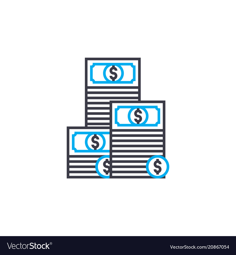 Income levels thin line stroke icon Royalty Free Vector Income levels thin line stroke icon Royalty Free Vector