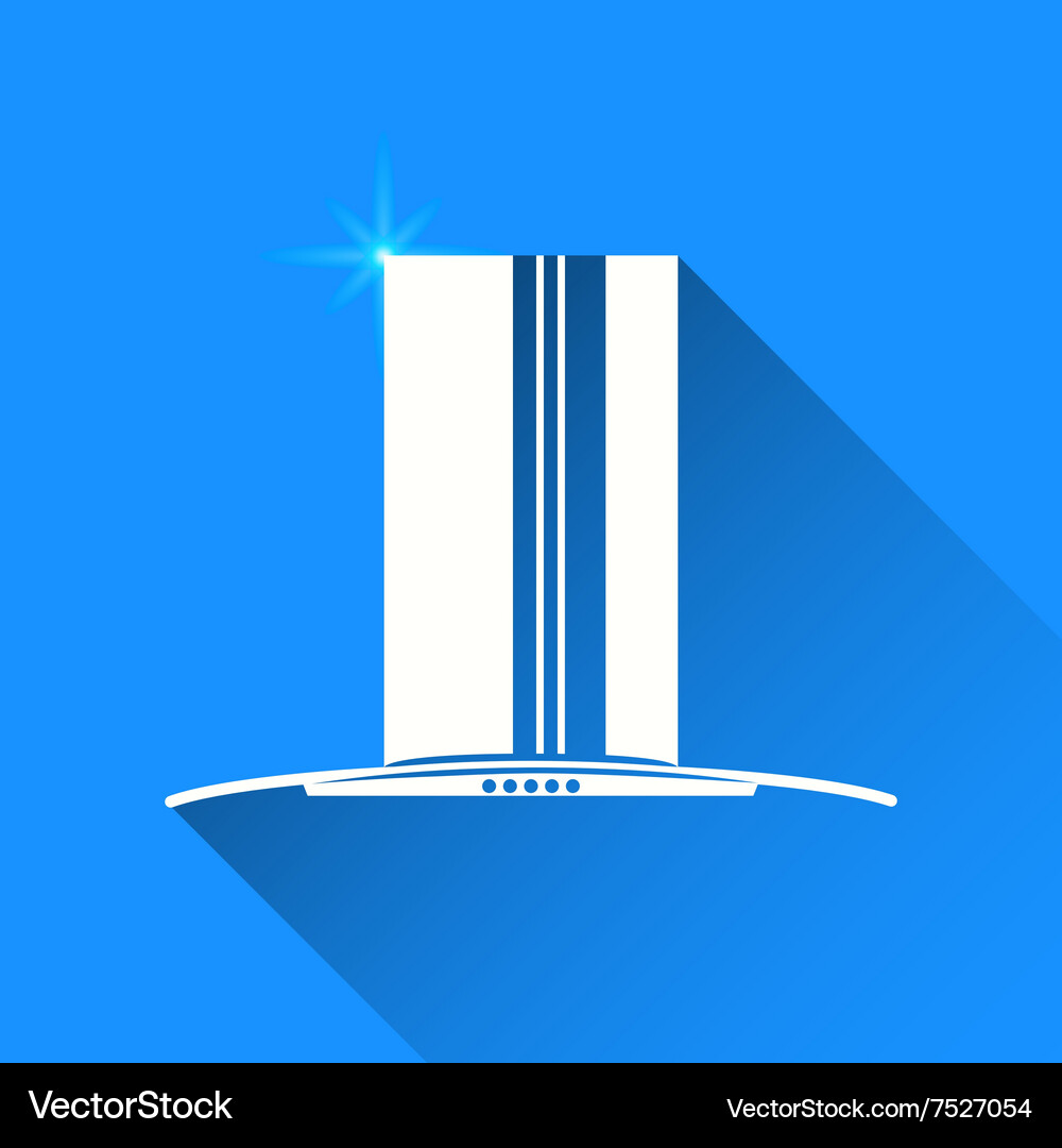 Kitchen hoods on blue background Royalty Free Vector Image
