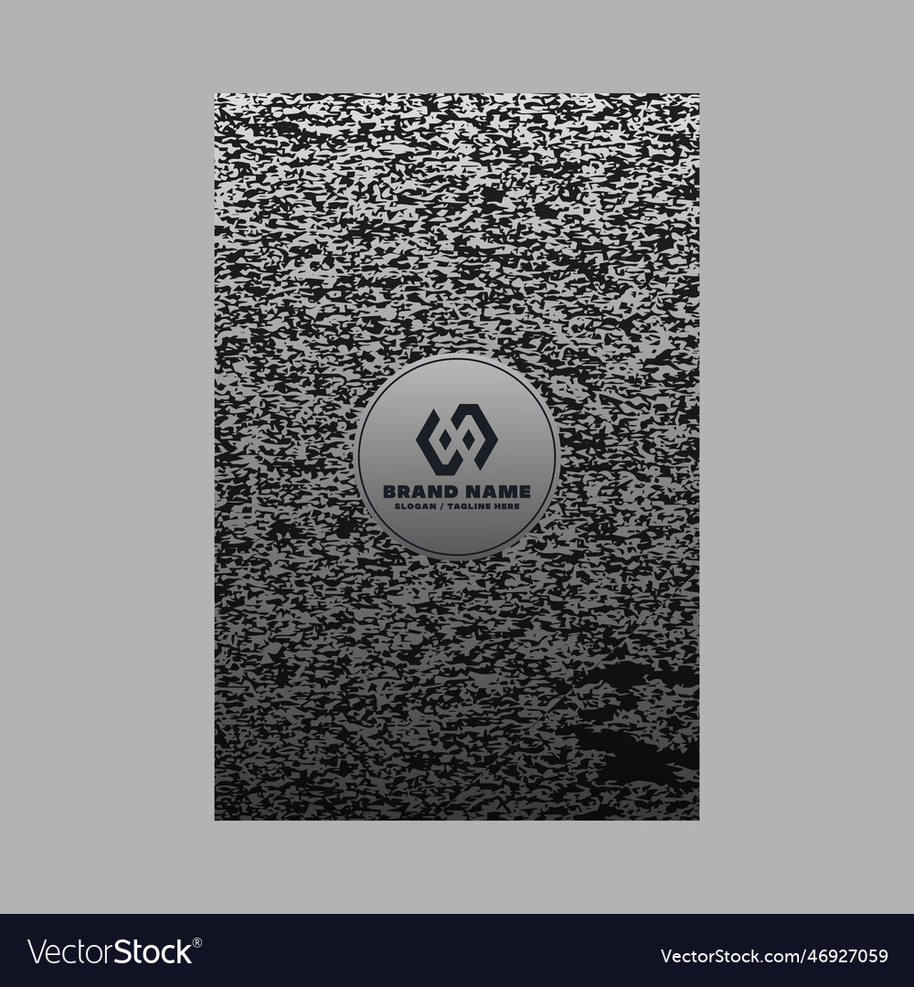 Modern poster with grain texture style Royalty Free Vector