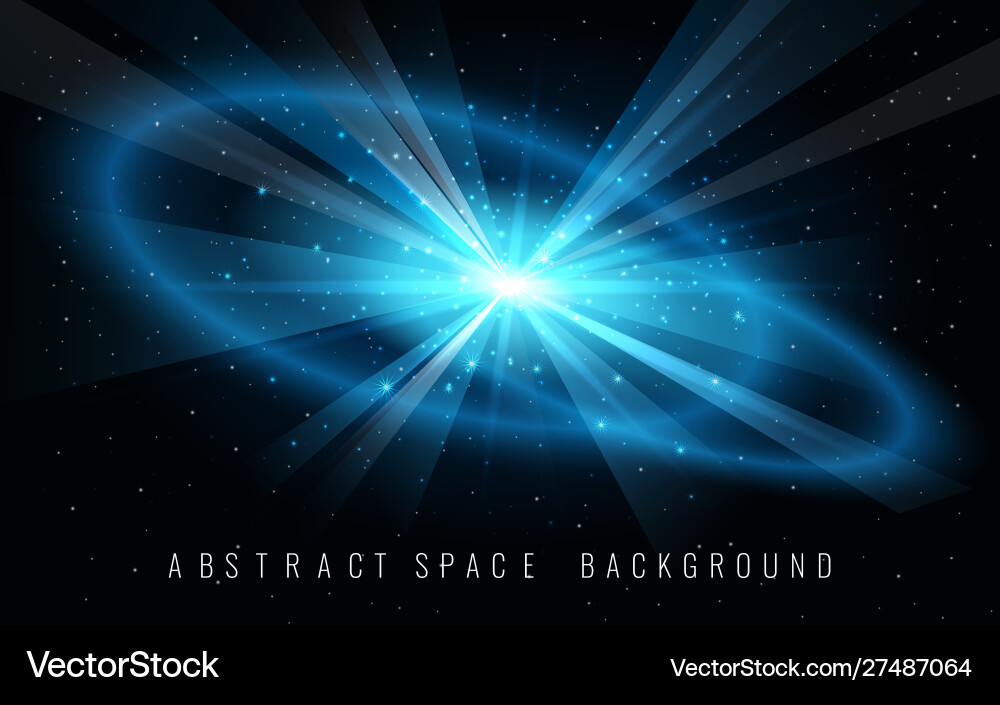Abstract background with supernova blast in space Vector Image