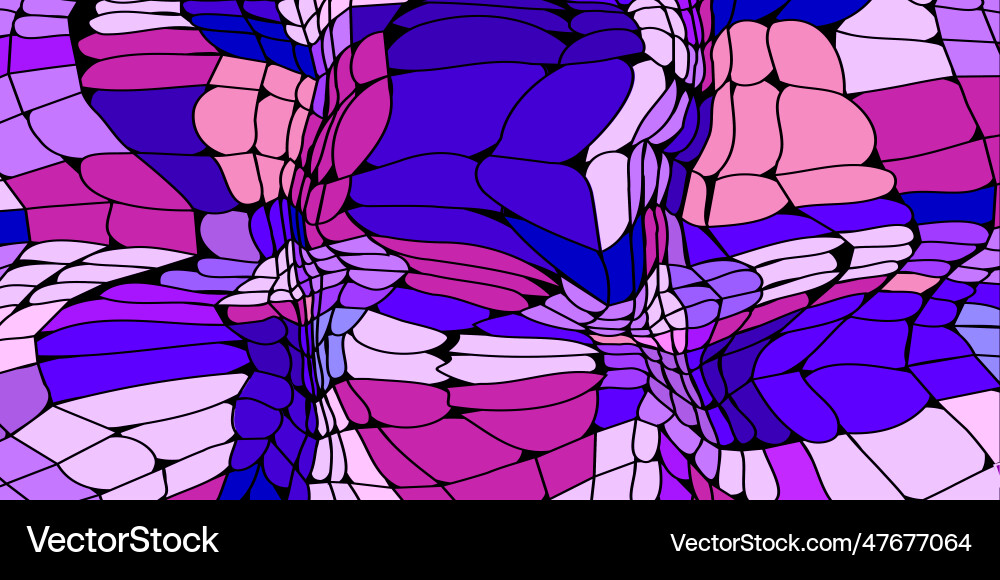 Bright stained glass texture abstract mosaic Vector Image