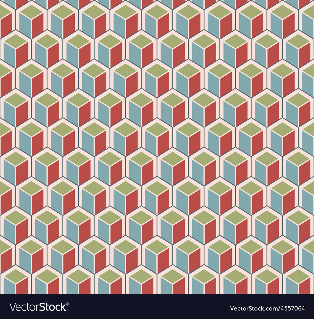 Color cubes pattern Royalty Free Vector Image - VectorStock