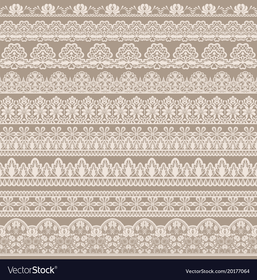 Seamless white lace Royalty Free Vector Image - VectorStock