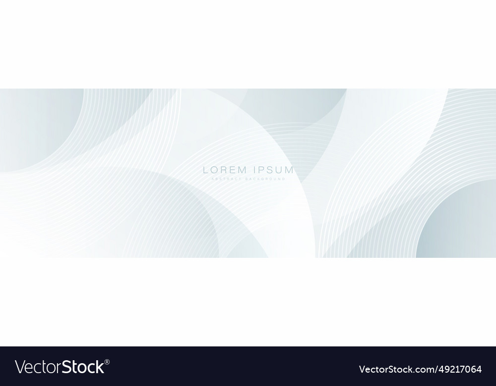 White Geometric Abstract Background With Overlap Vector Image