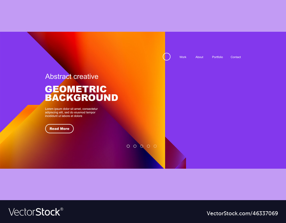 Fluid gradient geometric triangles abstract Vector Image