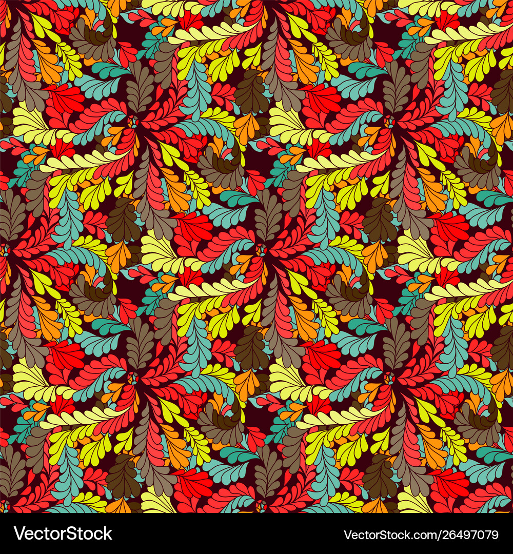 Abstract colored seamless pattern for your design Vector Image