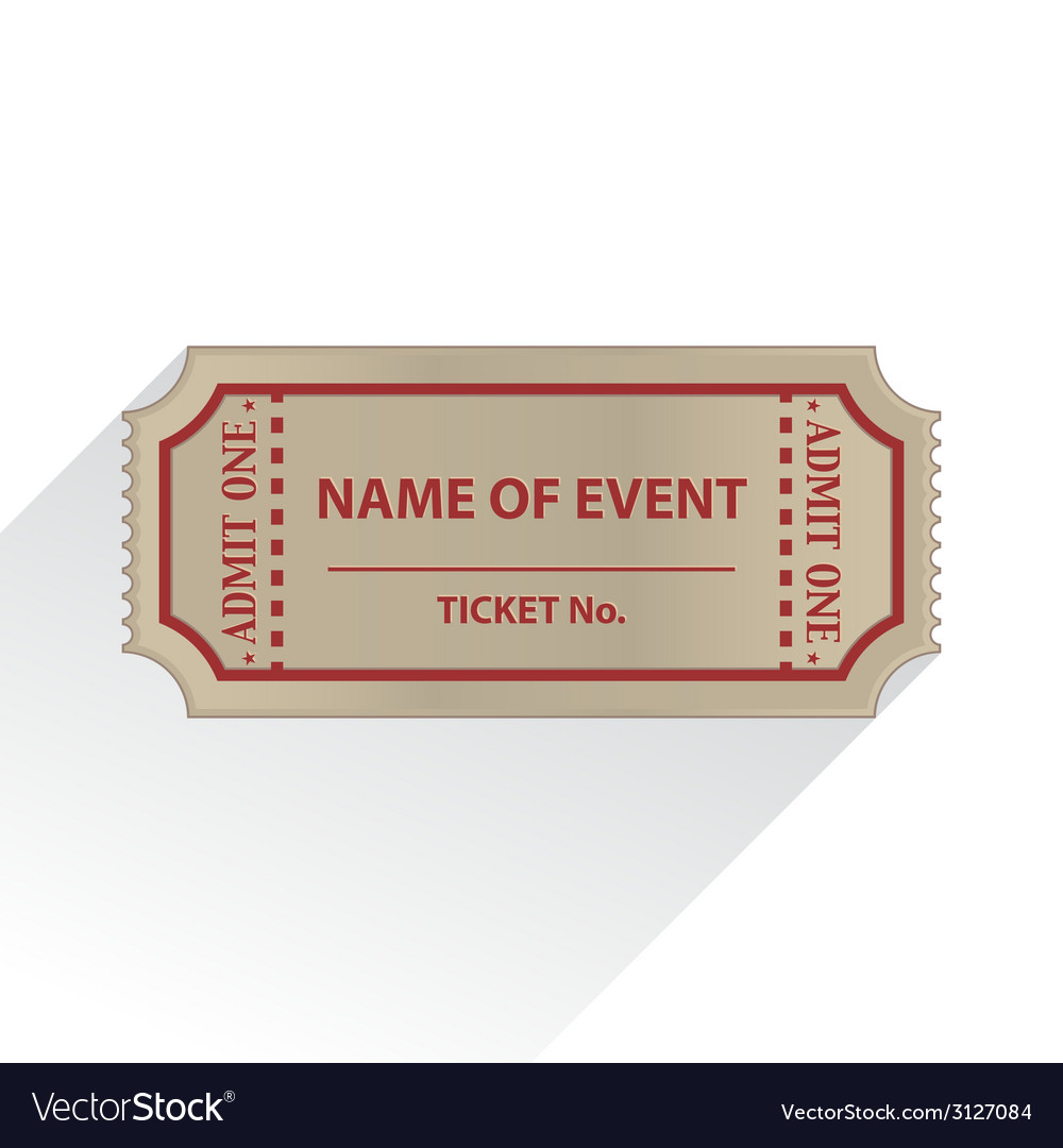 Ticket Royalty Free Vector Image - VectorStock
