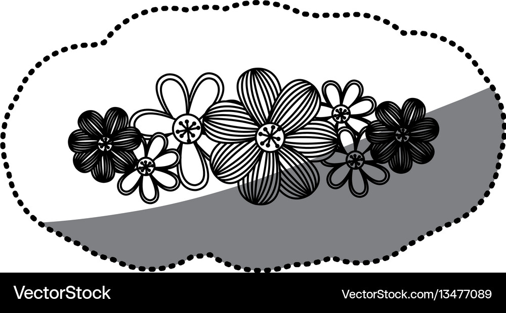 Sticker monochrome minimalistic background Vector Image