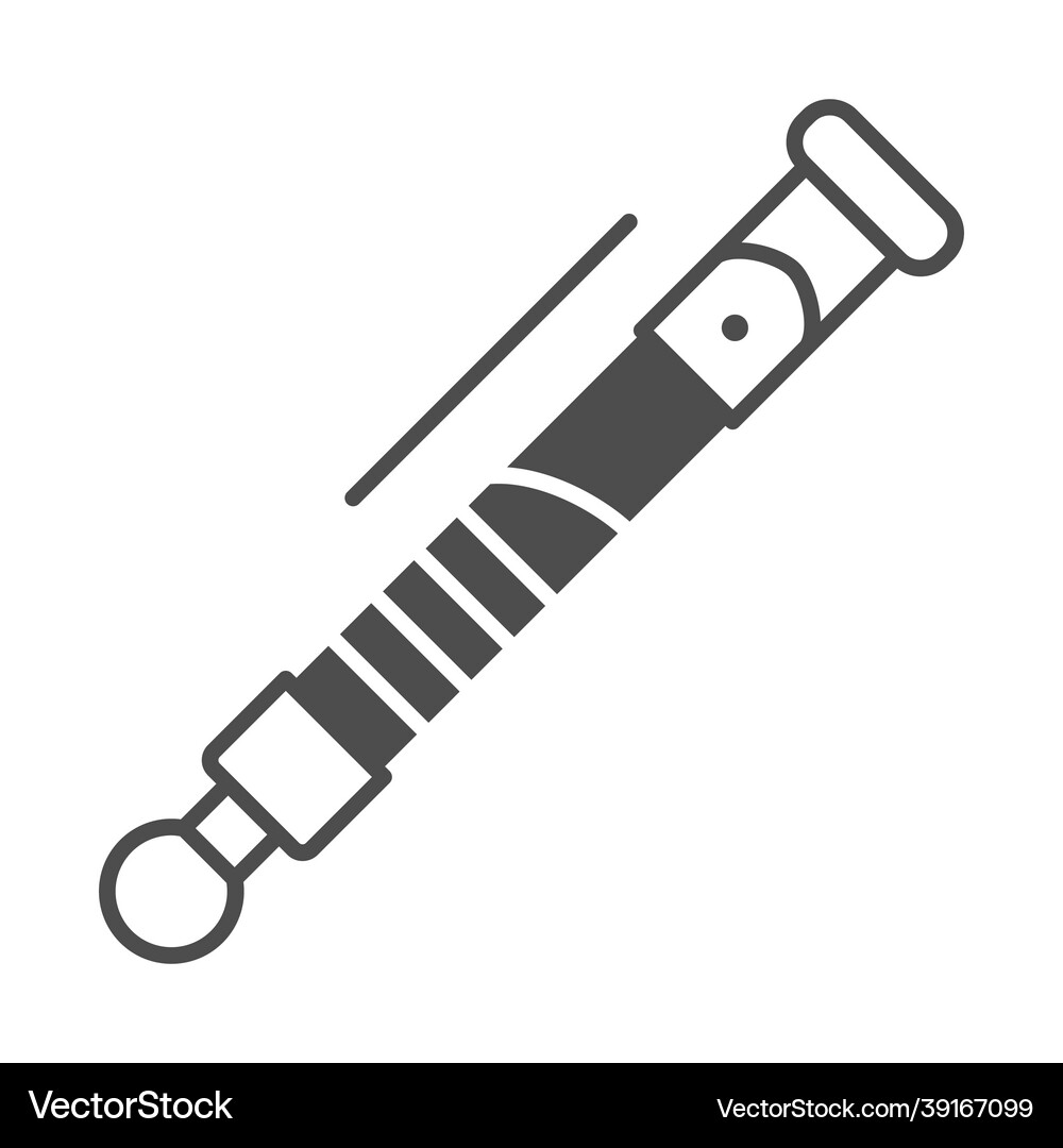 Jedi laser sword solid icon star wars concept Vector Image