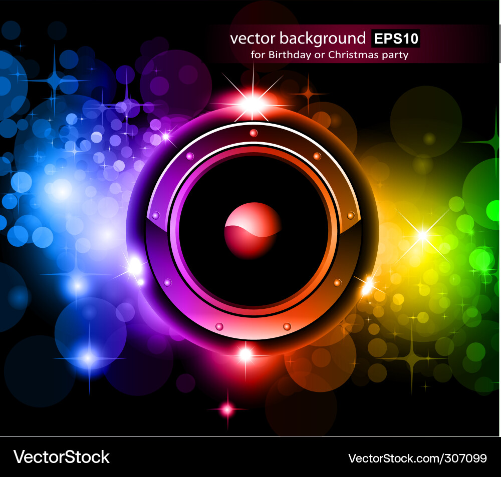 Music disco background Royalty Free Vector Image