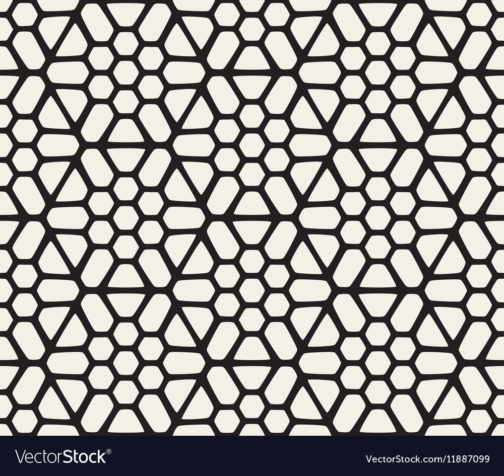 Seamless Black And White Hexagonal Royalty Free Vector Image Seamless Black And White Hexagonal Royalty Free Vector Image