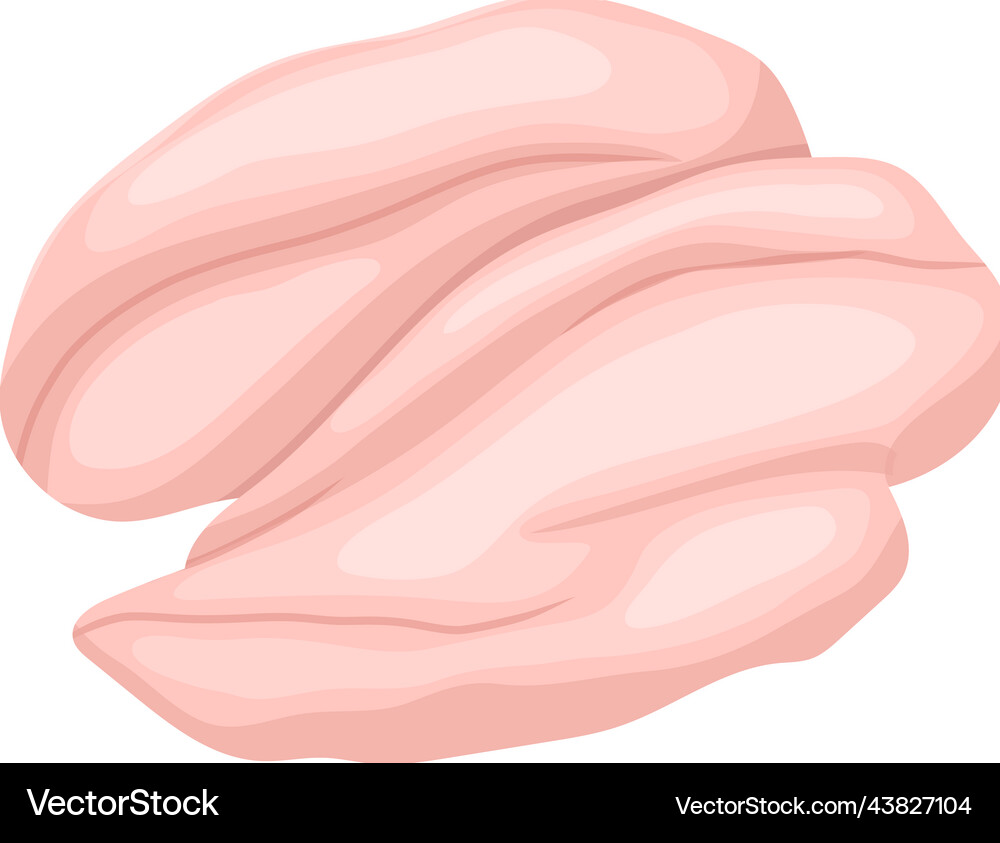 Chicken meat cartoon Royalty Free Vector Image