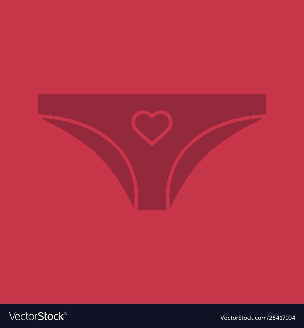 Panties Glyph Color Icon Royalty Free Vector Image