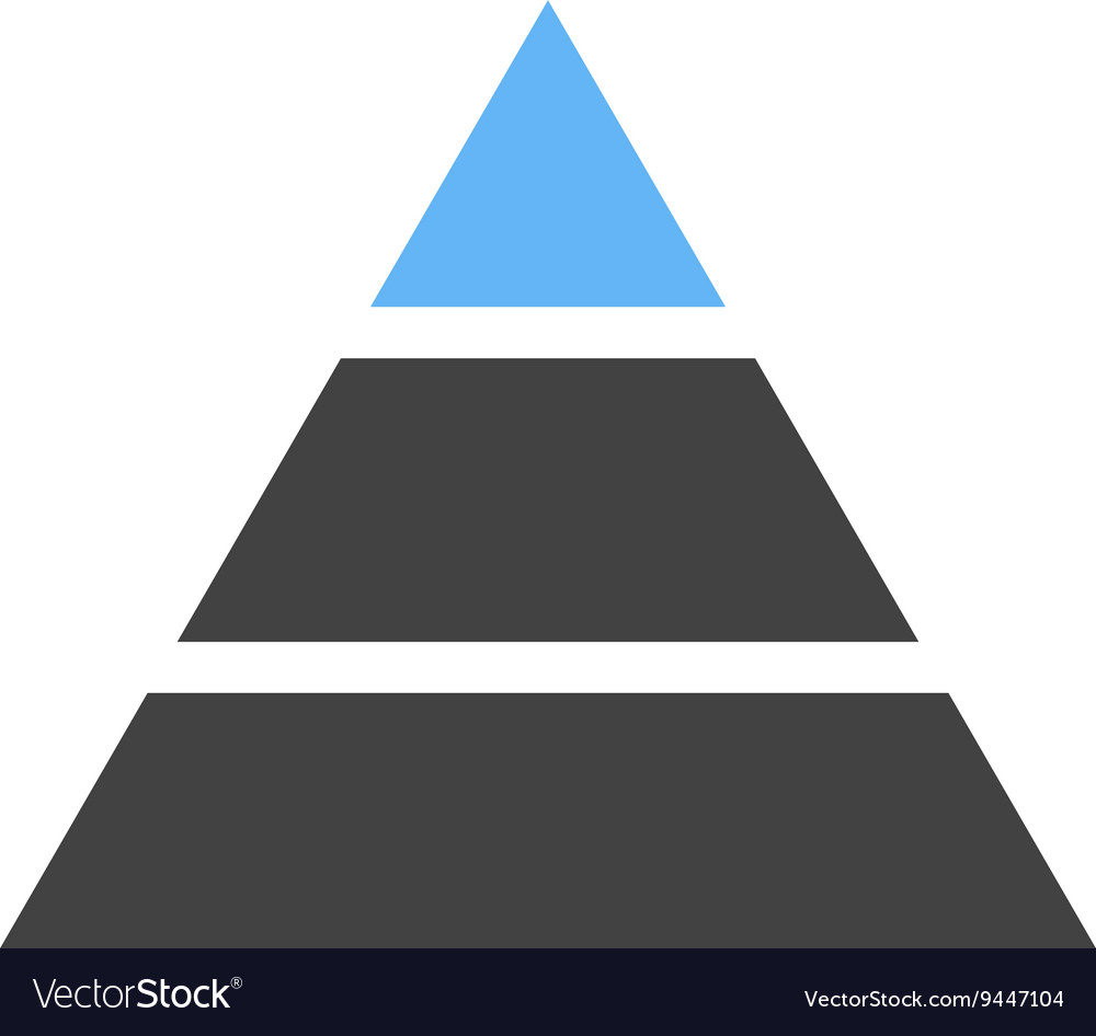 Pyramid chart Royalty Free Vector Image - VectorStock