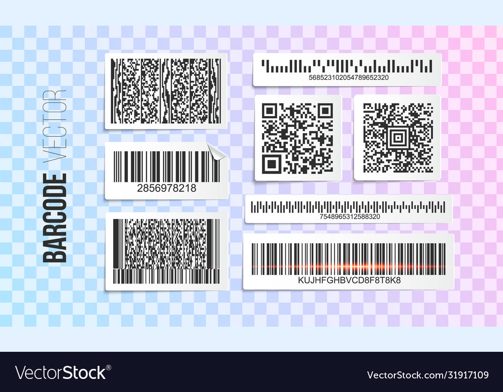 Barcode label set Royalty Free Vector Image - VectorStock