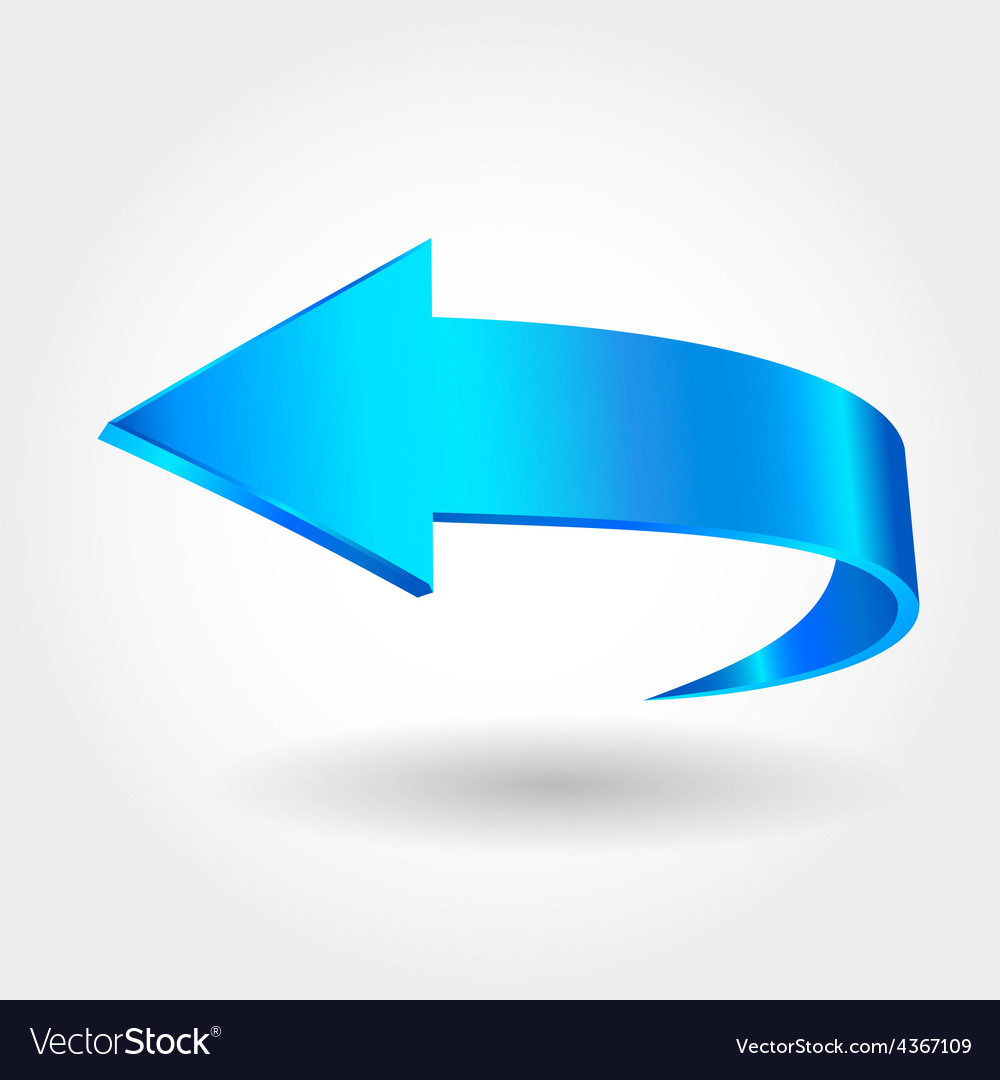 Blue arrow Royalty Free Vector Image - VectorStock