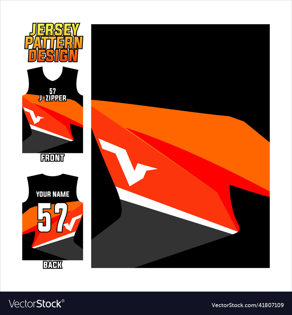 Jersey printing design pattern Royalty Free Vector Image
