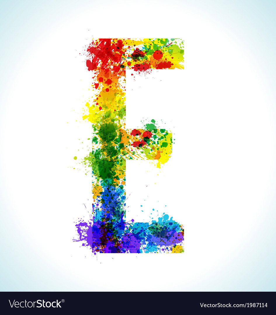 Letter e Royalty Free Vector Image - VectorStock