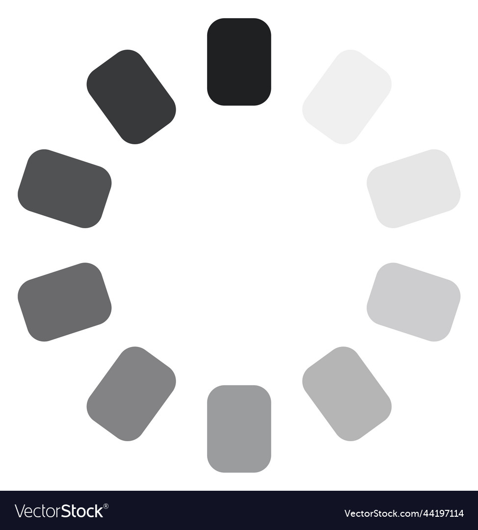 Loading icon round process indicator upload Vector Image