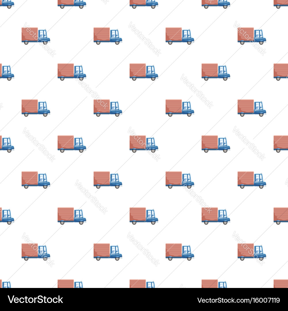 Delivery car pattern Royalty Free Vector Image