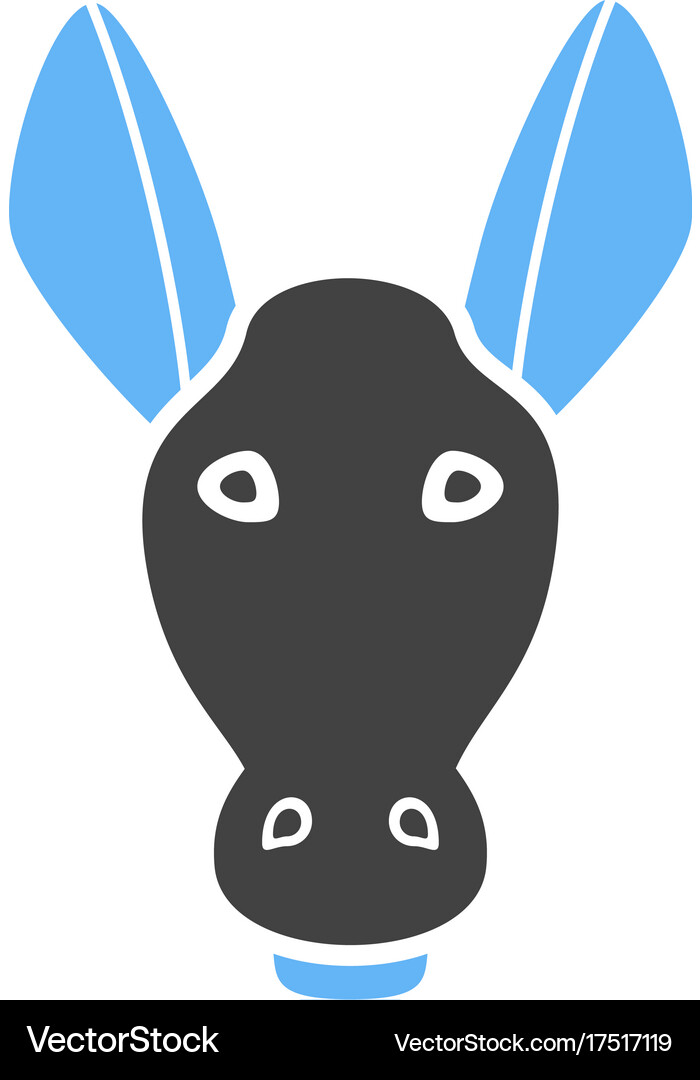 Donkey face Royalty Free Vector Image - VectorStock