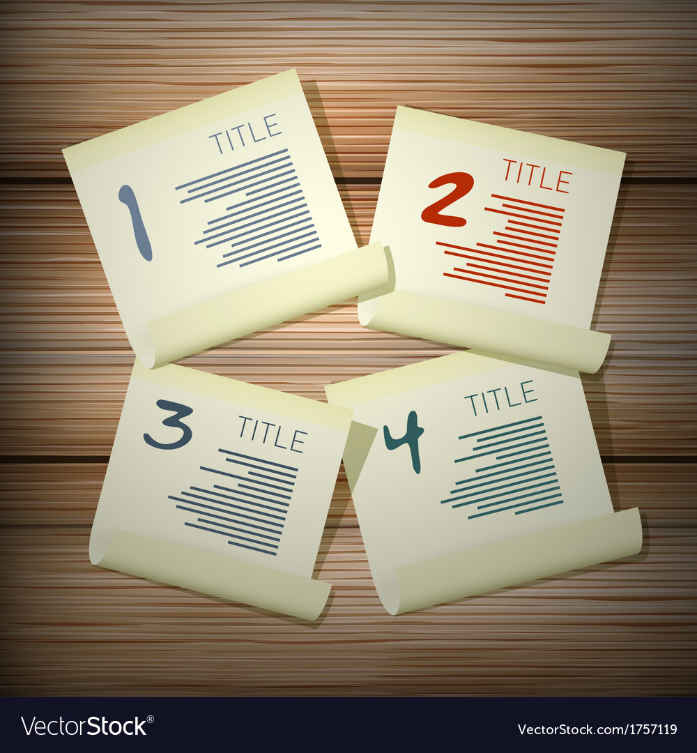 Progress steps for tutorial infographics Vector Image