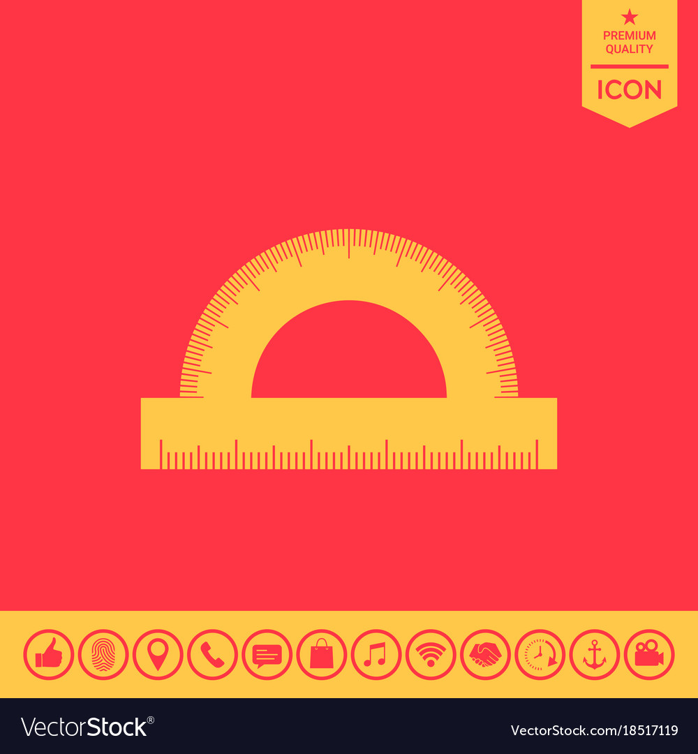 Protractor Royalty Free Vector Image - VectorStock