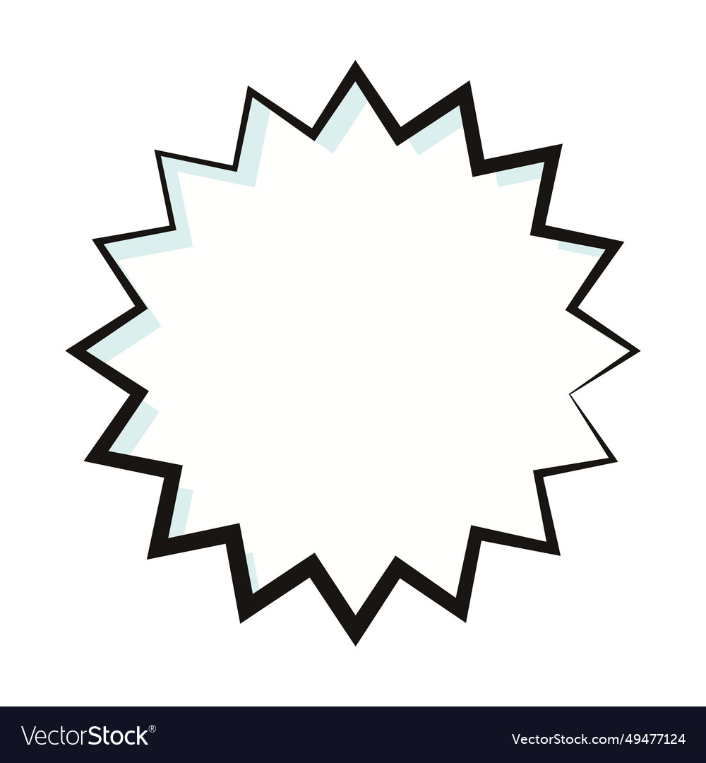 Empty comic bubble chat Royalty Free Vector Image