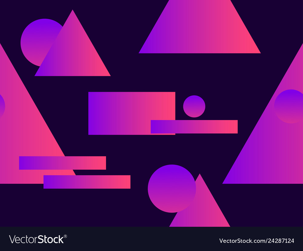 Seamless pattern with geometric objects Royalty Free Vector