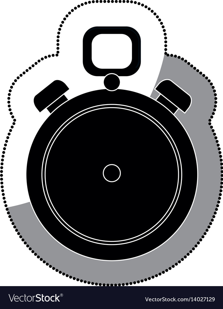 Chronometer timer isolated icon Royalty Free Vector Image