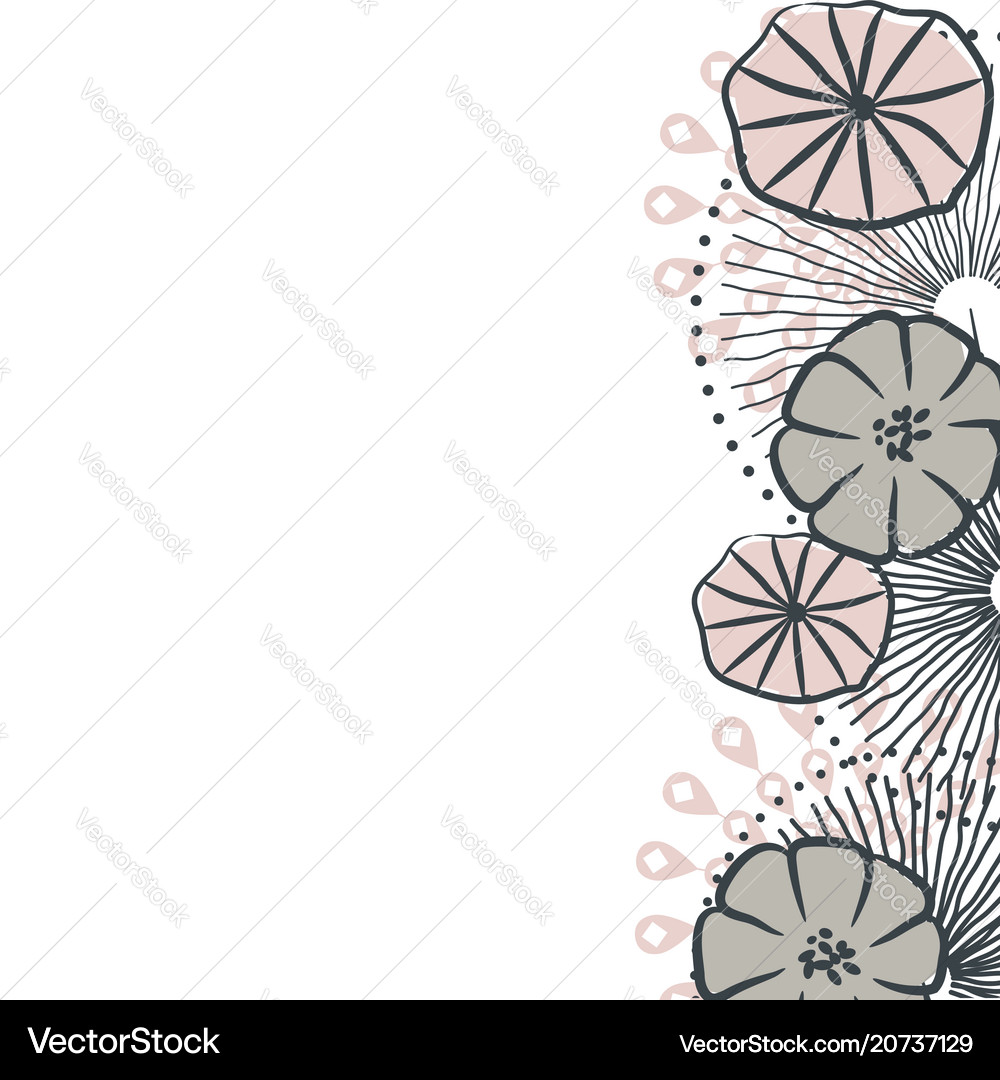 Flower seamless border Royalty Free Vector Image