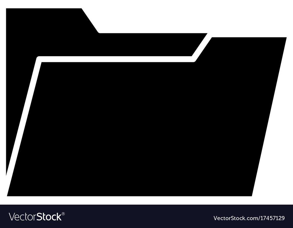 Folder open symbol Royalty Free Vector Image - VectorStock