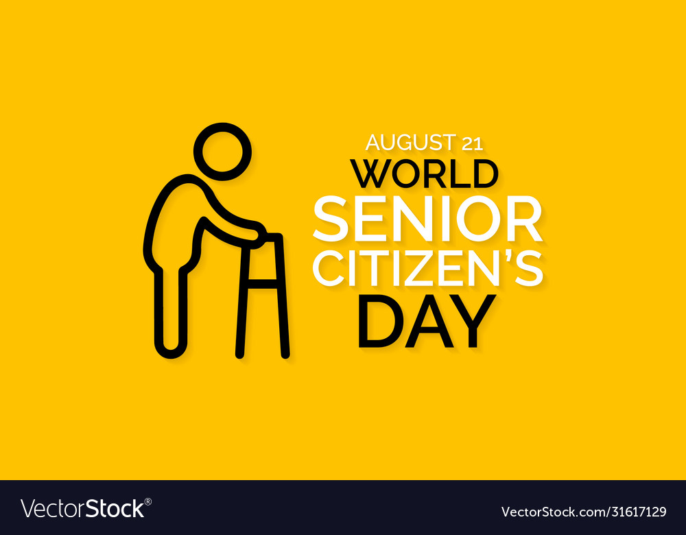 Senior citizens day Royalty Free Vector Image - VectorStock Senior citizens day Royalty Free Vector Image - VectorStock