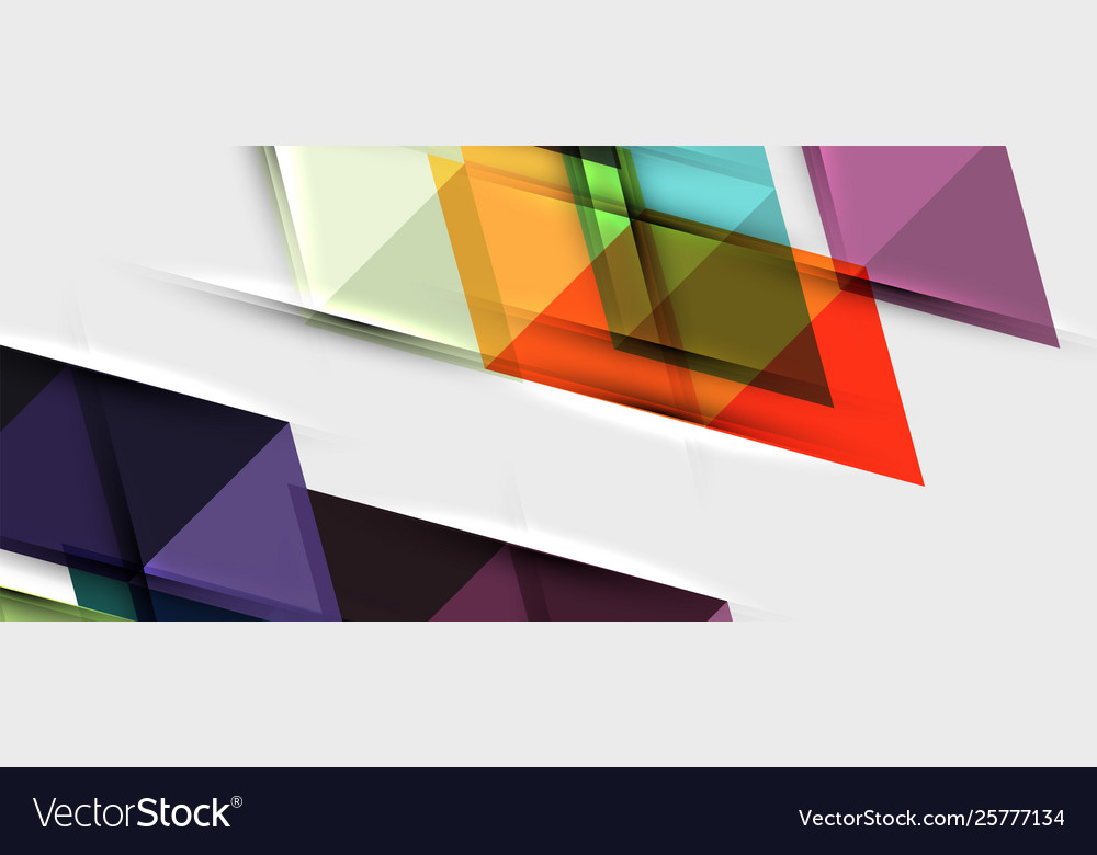 Abstract geometric background modern overlapping Vector Image