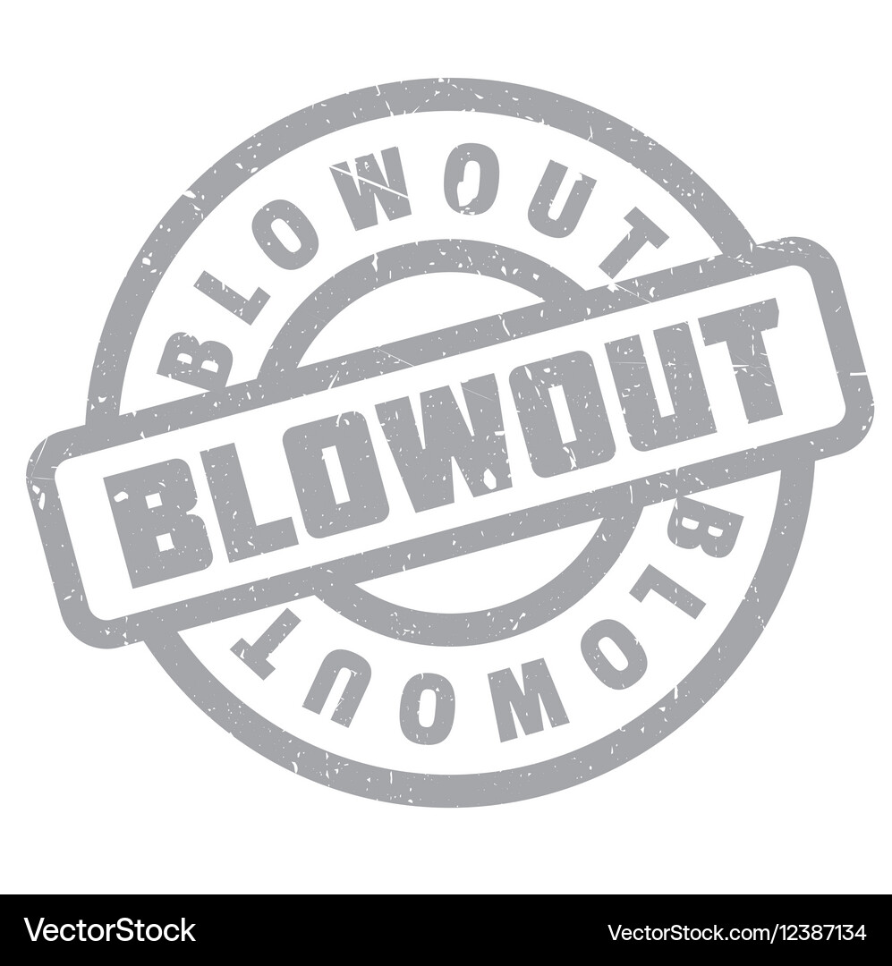 Blowout rubber stamp Royalty Free Vector Image