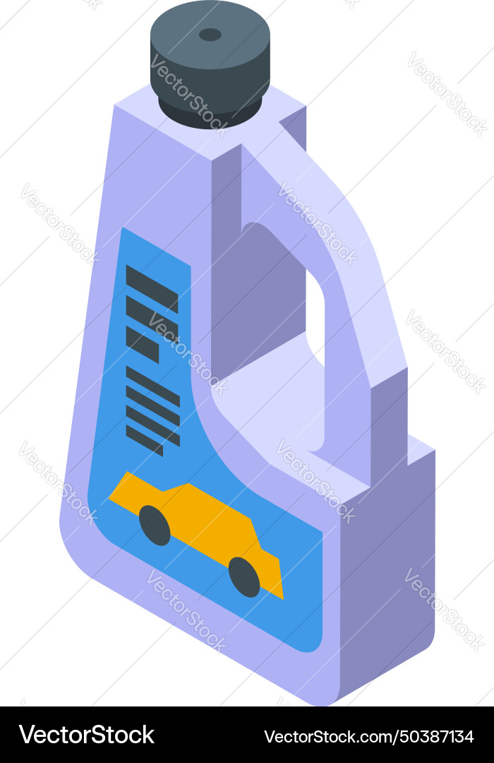 Chemical car bottle icon isometric Royalty Free Vector Image