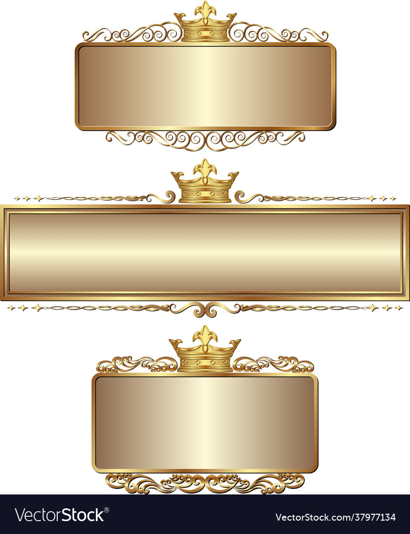 Kingly frames Royalty Free Vector Image - VectorStock