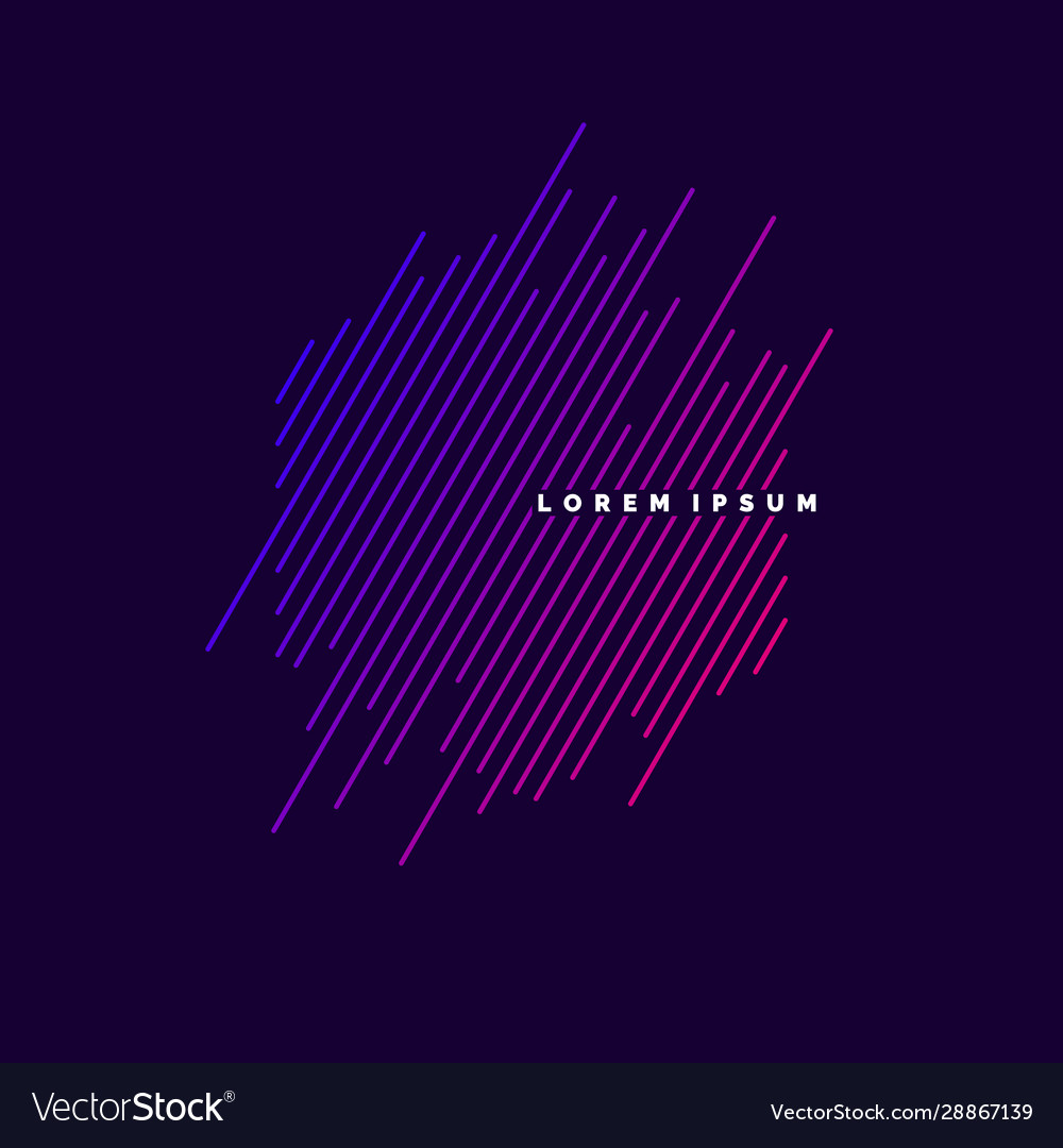 Abstract elements with dynamic lines modern Vector Image