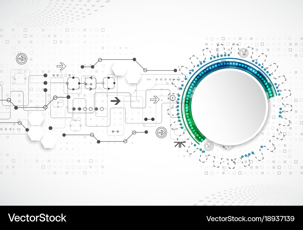 Abstract technological background Royalty Free Vector Image
