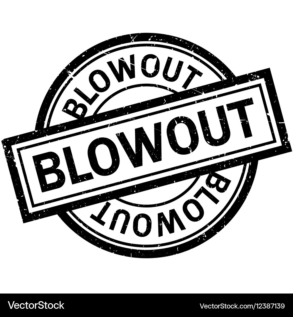 Blowout rubber stamp Royalty Free Vector Image