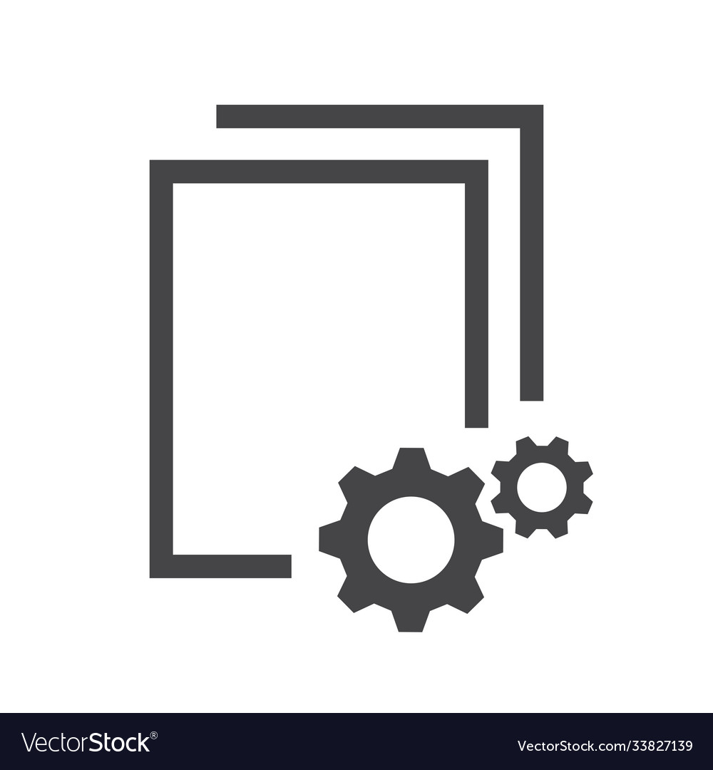 Data processing black icon Royalty Free Vector Image