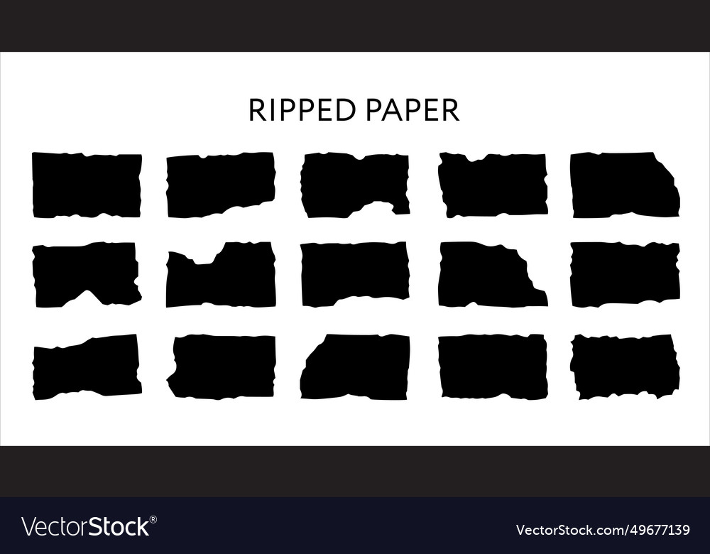 Jagged rectangle Royalty Free Vector Image - VectorStock