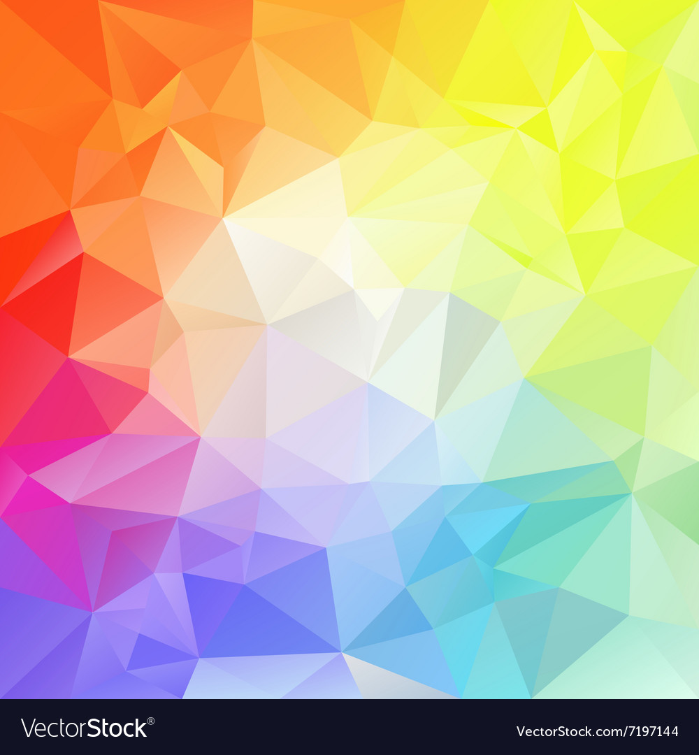 Bright full spectrum polygon triangular pattern Vector Image Bright full spectrum polygon triangular pattern Vector Image