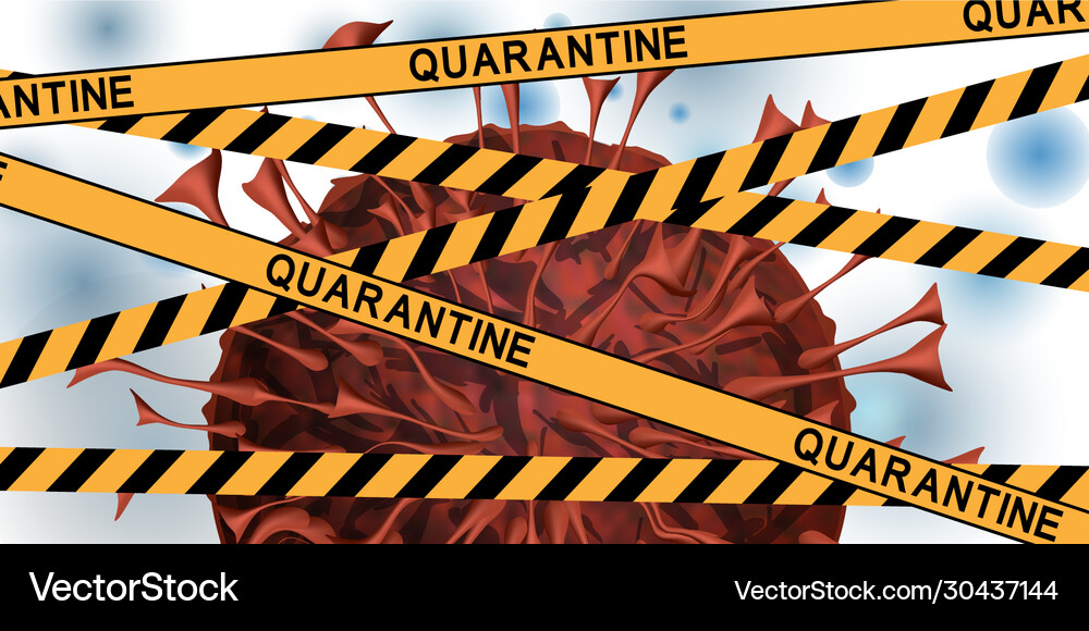 Caution warning sign information about coronavirus