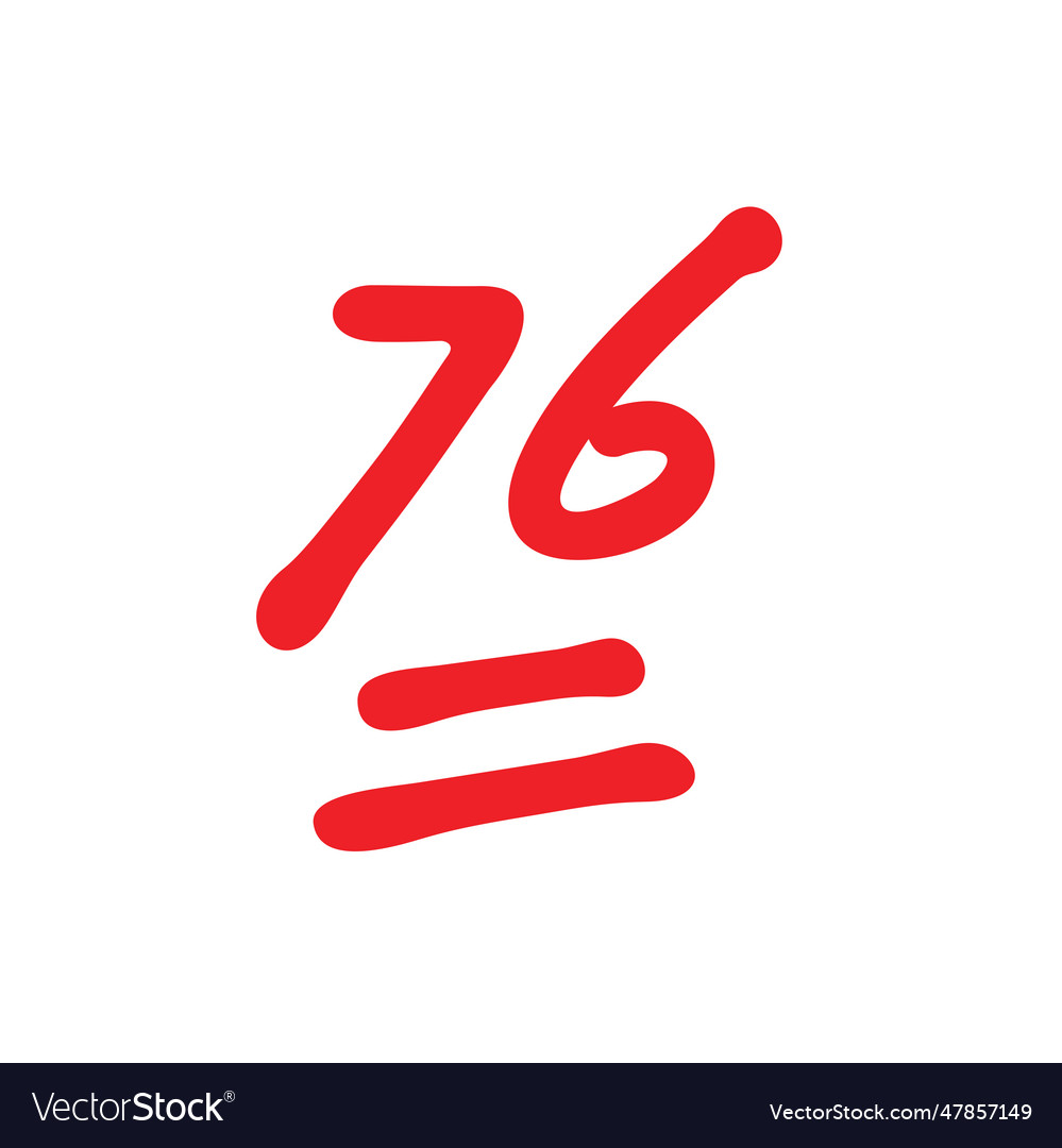 76 points exam score seventy six points mark Vector Image 76 points exam score seventy six points mark Vector Image