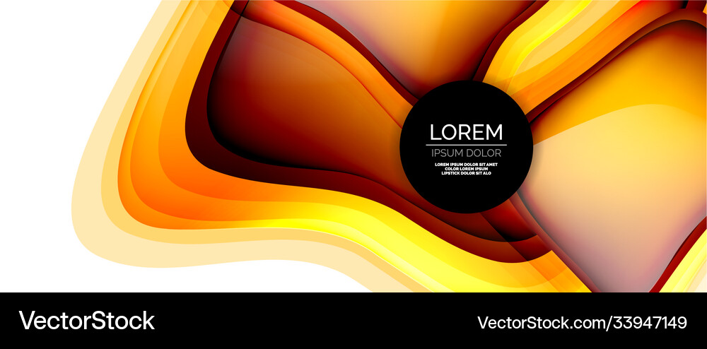 Circles and bubbles abstract background fluid Vector Image