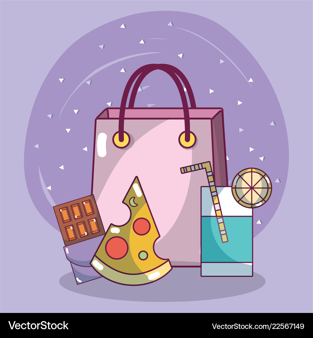 Food supermarket products Royalty Free Vector Image